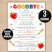 End of School Year Letter for Students, Gift From Teacher, Last Day of ...