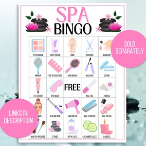 Spa Party Games Printable, Spa Party Activities, Girls Spa Party Games ...