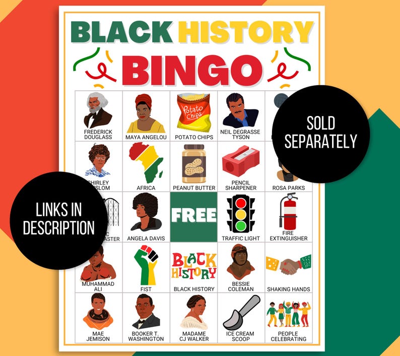 Black History Trivia, Black History Games, Black History Who Am I ...