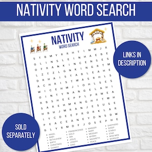 Nativity Bingo, 50 Nativity Bingo Cards, Christmas Bingo, Christmas ...