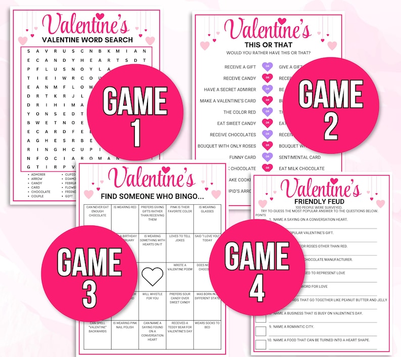 Valentines Games, 65 Valentines Activities, Valentines Party Games ...