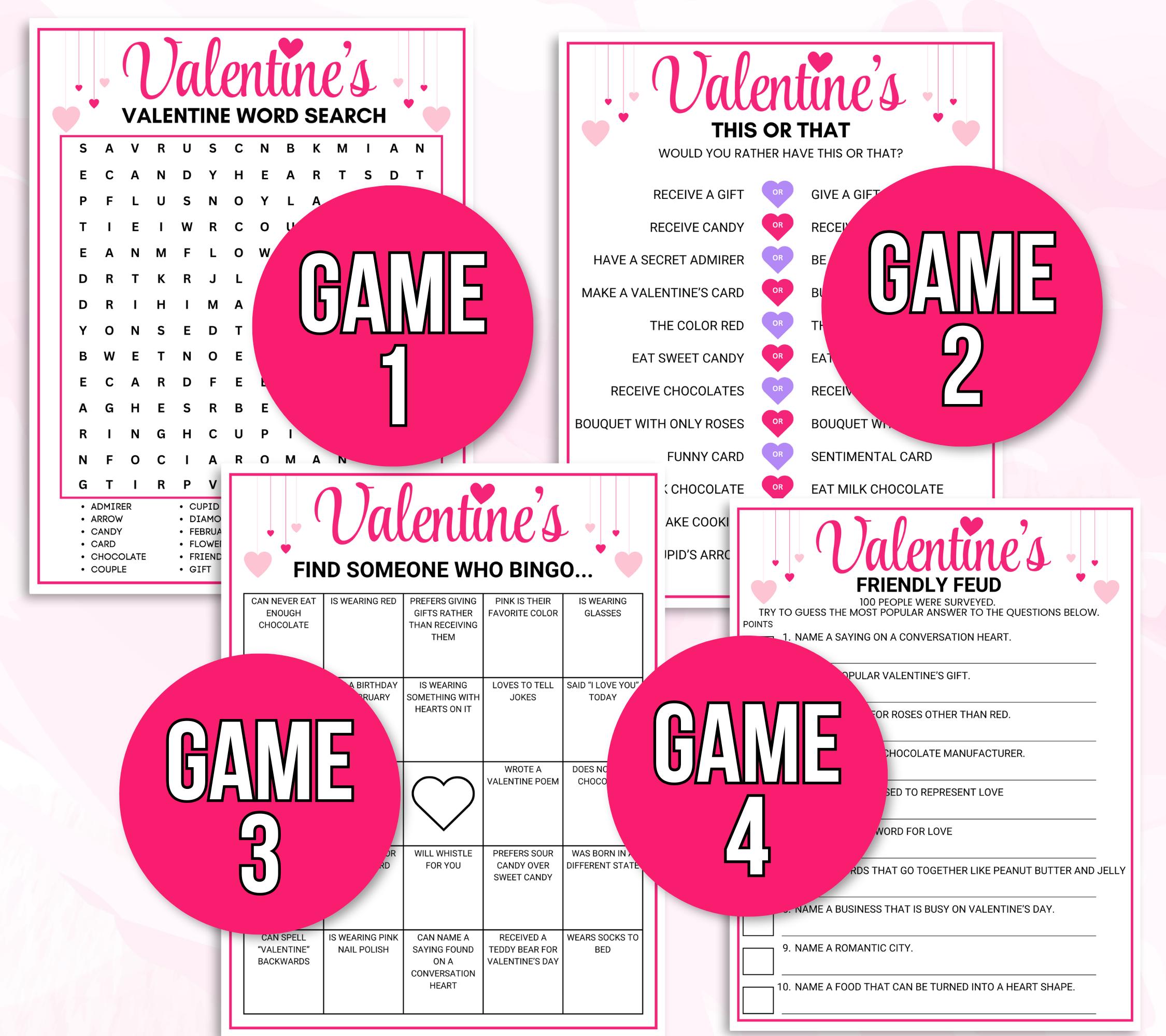 Valentines Games, 65 Valentines Activities, Valentines Party Games ...