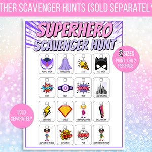 Princess Scavenger Hunt, Printable Princess Party Game, Princess ...