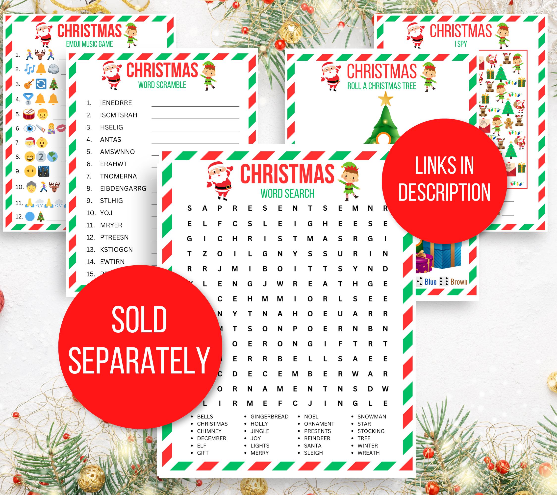 Christmas Bingo, 30 Baking Bingo Cards, Christmas Cookie Bingo Cards ...