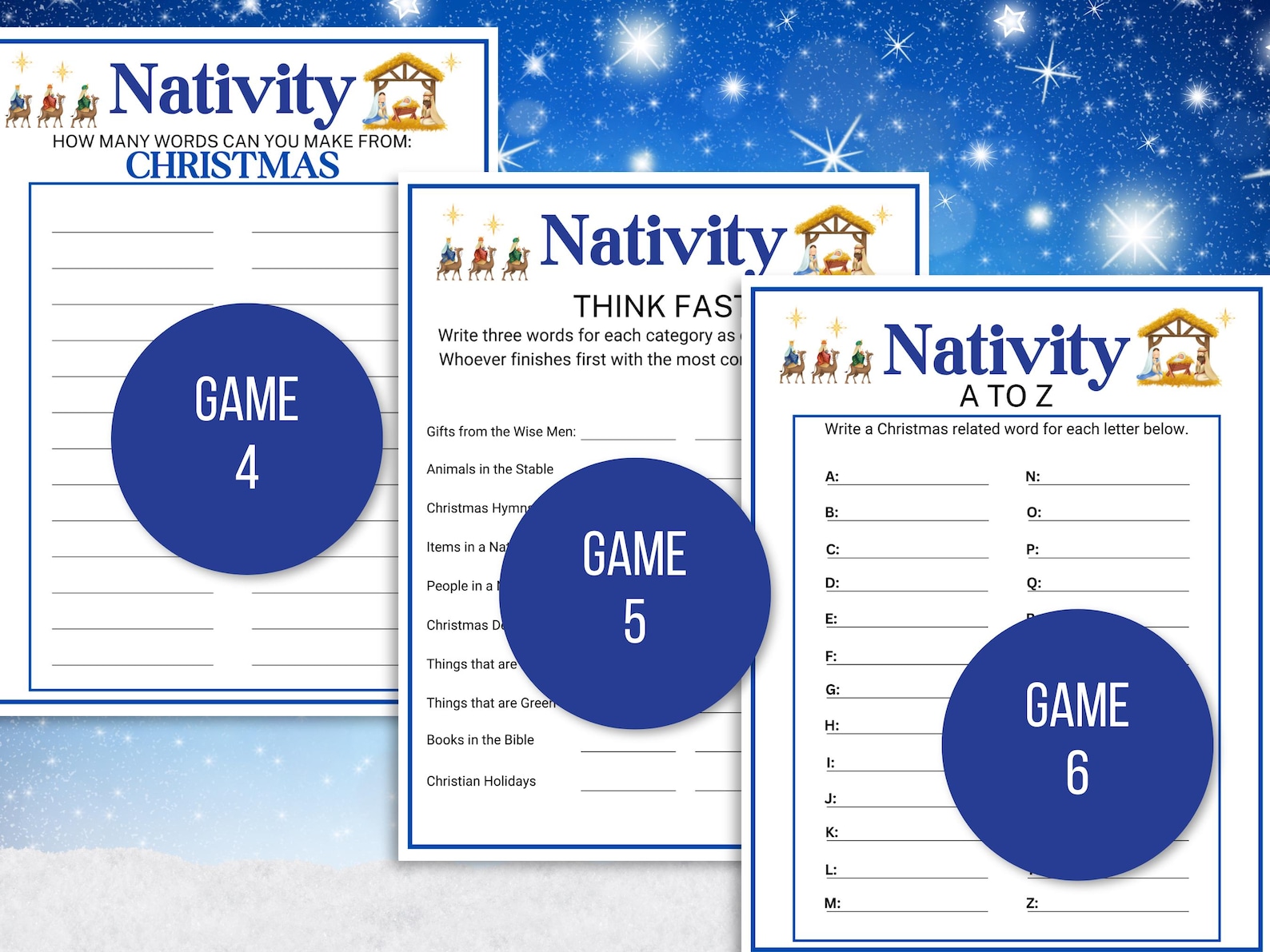 Church Christmas Party Games, Nativity Games, Christian Christmas Games ...