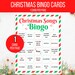 Christmas Songs Bingo, 50 Printable Christmas Songs Bingo Cards ...