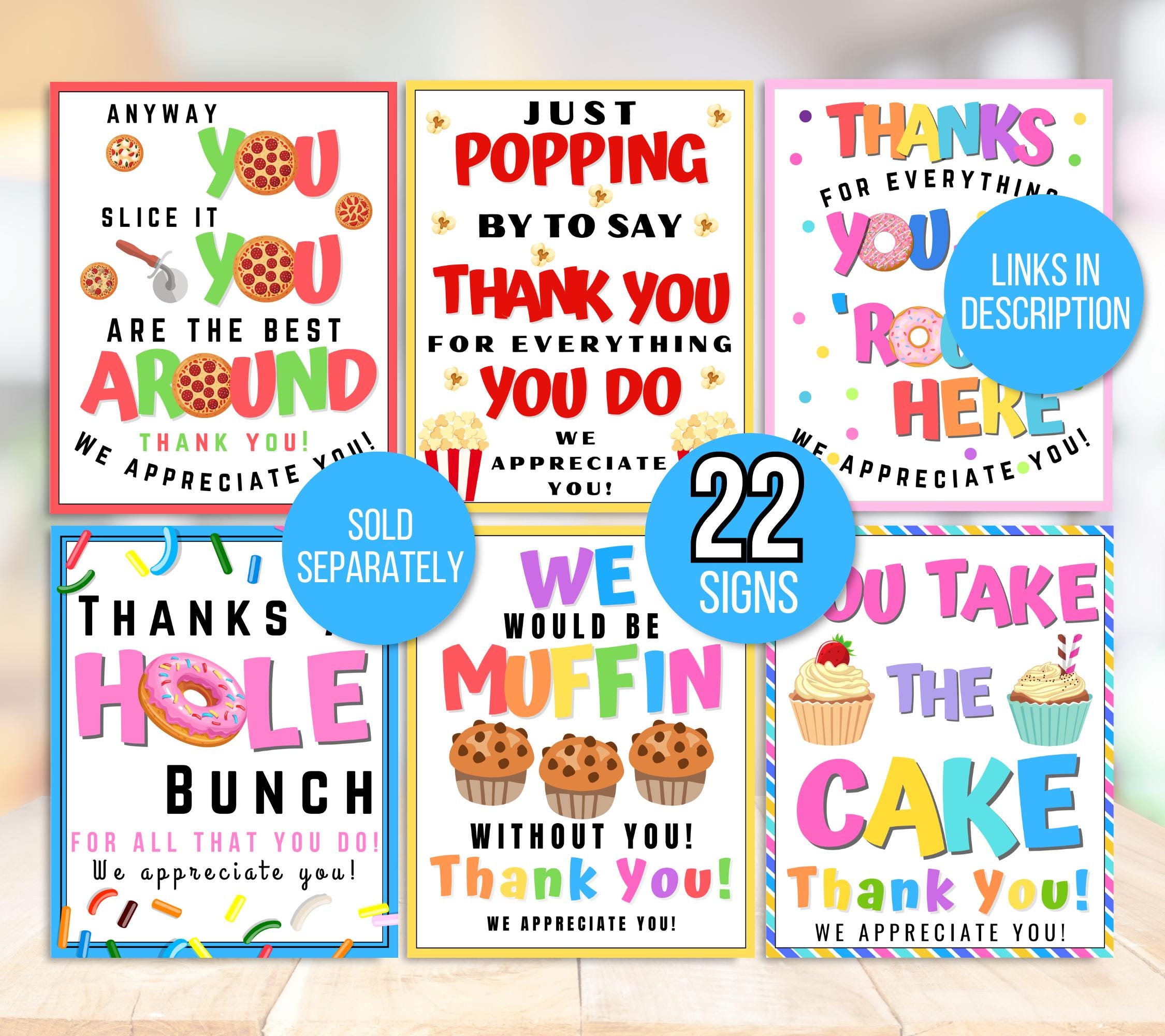 Muffin Appreciation Sign, Muffin Sign, Appreciation Week Printable Sign ...