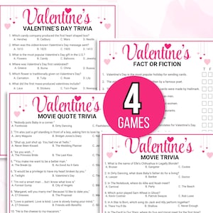 Valentine's Day Trivia Games, Valentine's Day Trivia, Fun Valentine's ...