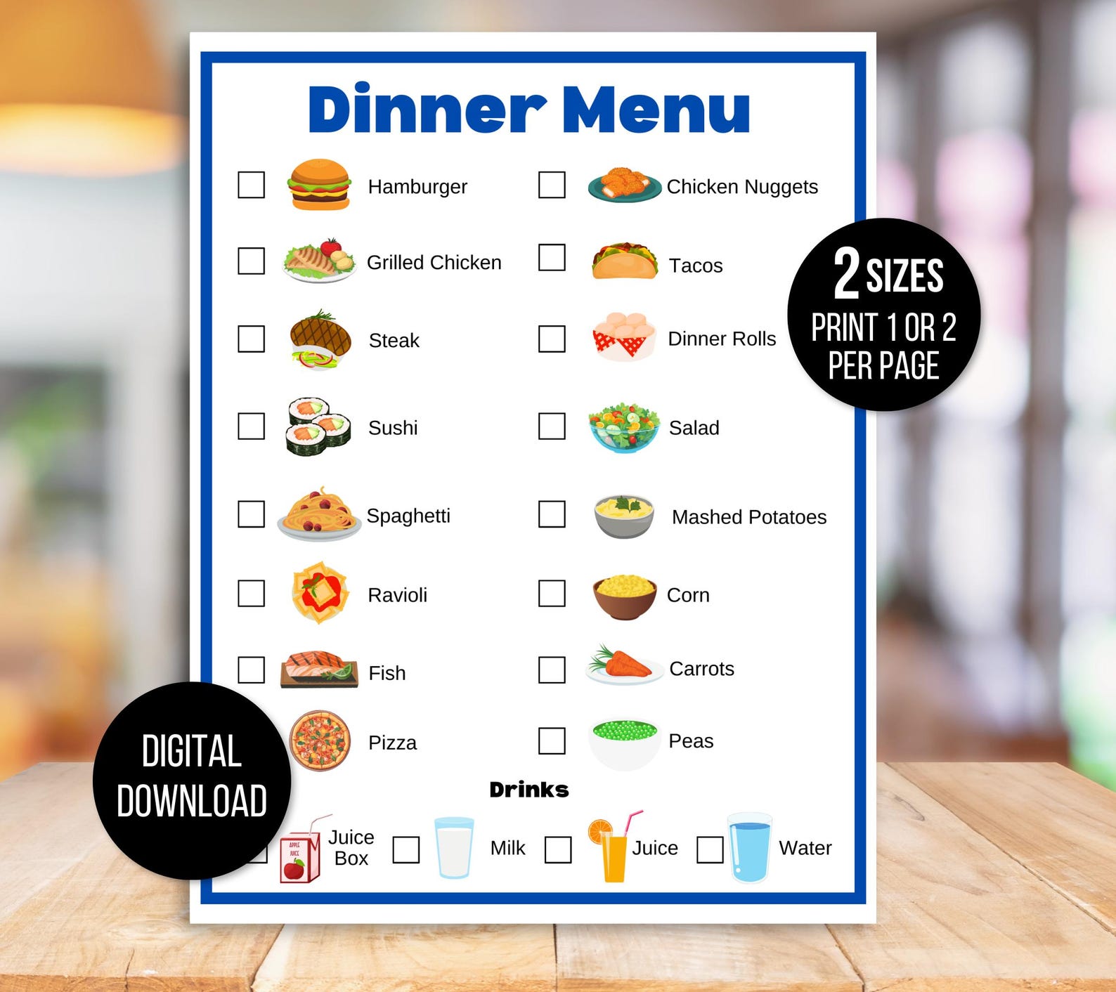 Pretend Play Menus, Pretend Restaurant Menus, Kids Play Menus, Kitchen ...