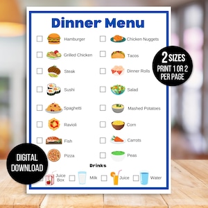 Pretend Play Menus, Pretend Restaurant Menus, Kids Play Menus, Kitchen ...