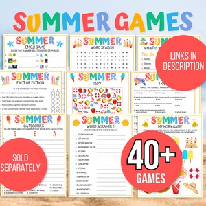 Summer Trivia Games, Summer Activities, Summer Party Games, Summer Game ...