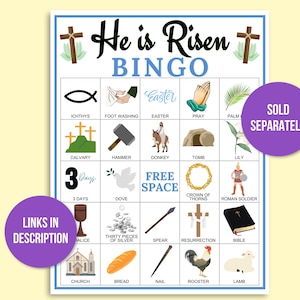 Easter Story Cards, Resurrection Story Cards, Holy Week Cards, Easter ...
