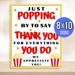 Printable Appreciation Signs, Staff Appreciation Signs, Appreciation ...