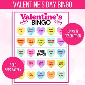 Valentines Game, Valentines Candy Match Game, Valentines Activity ...
