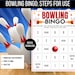 Bowling Bingo, 50 Bowling Bingo Cards, Bowling Game, Bowling Activity ...