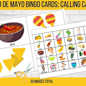 Cinco De Mayo Bingo 30 Printable Cinco De Mayo Bingo Cards - Etsy