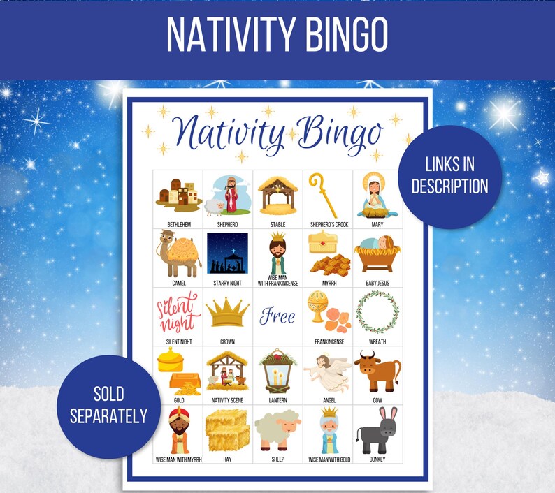 Christmas Bible Trivia Cards, Christmas Bible Trivia, Fun Nativity Game ...