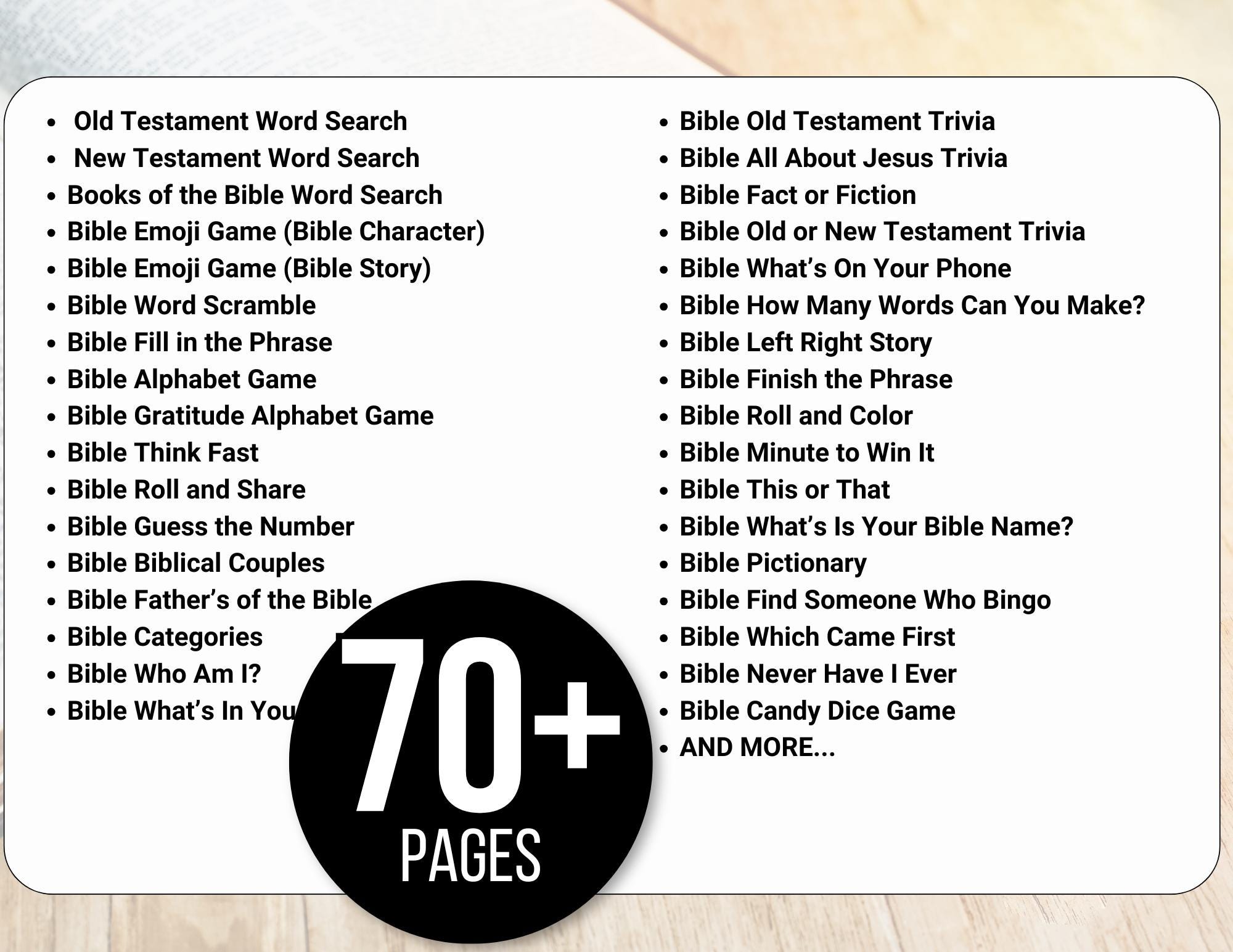 Bible Games, Bible Trivia Games, Bible Activities, Youth Group ...
