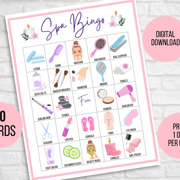 Spa Party Printables - Etsy