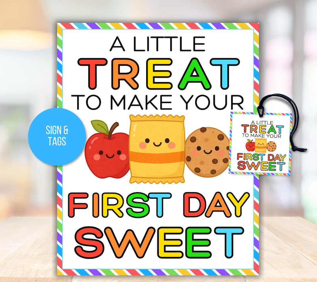 Back to School Gift Tag, Back to School Sign, Sweet Treat Tag, Welcome ...