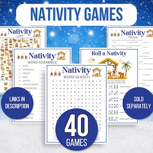 Roll a Nativity, Nativity Game, Birth of Jesus Game, Christmas Bible ...