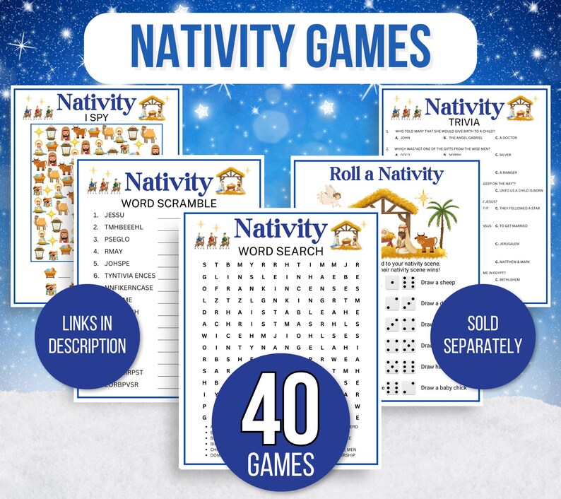 Roll a Nativity, Nativity Game, Birth of Jesus Game, Christmas Bible ...