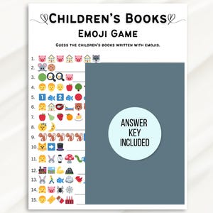 Children's Book Emoji Game, Emoji Children's Book Game, Baby Book Emoji ...