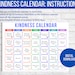 Kindness Calendar, Acts of Kindness Calendar, Kid's Kindness Challenge ...