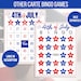 4th of July Bingo, 40 Fourth of July Bingo Cards, Patriotic Bingo ...