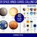 Outer Space Bingo, Solar System Bingo, Astronomy Bingo, 40 Printable ...