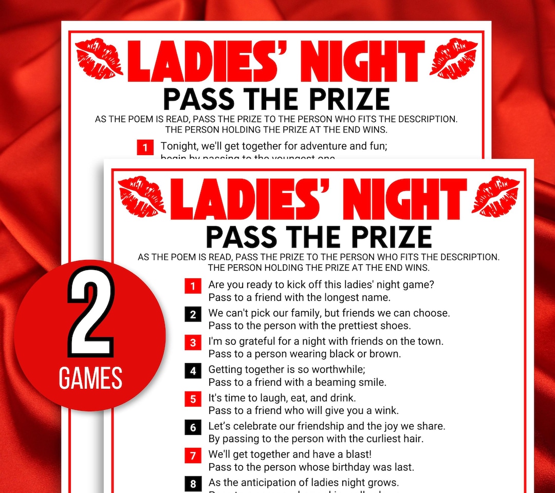 Ladies Night Pass the Prize Games, Ladies Night Party Games, Pass the ...