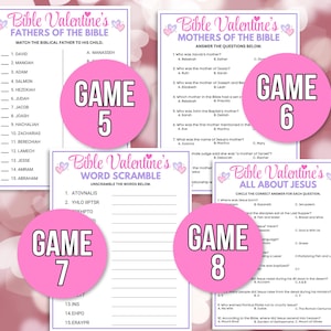 Valentine's Bible Games, Bible Valentine's Party Games, Valentine's ...