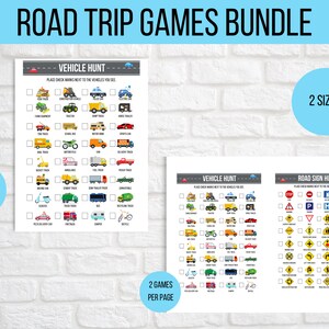 Kids Road Trip Games Printable, Travel Activities, Road Trip Games ...