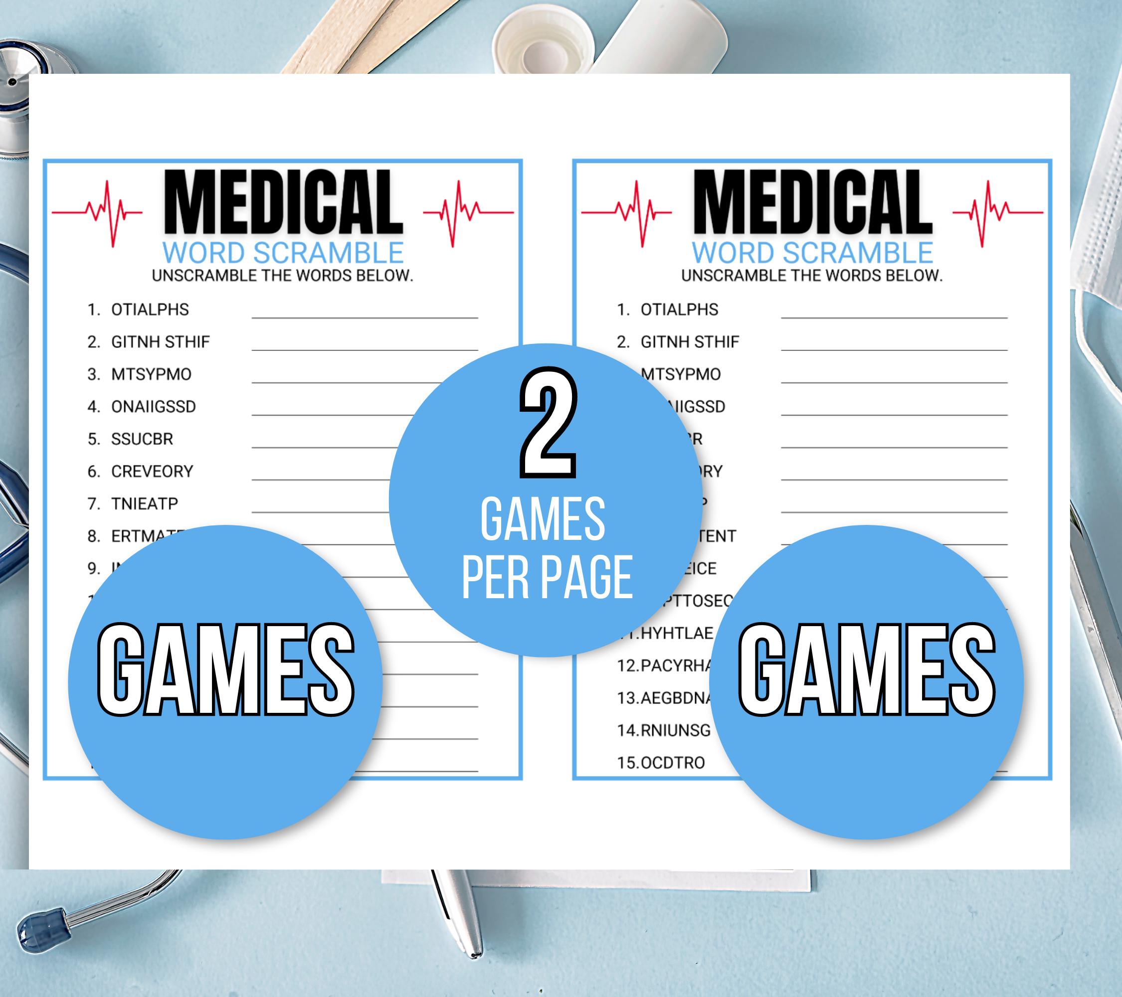 Medical Games Bundle, Medical Trivia Games, Medical Games Trivia Bundle ...