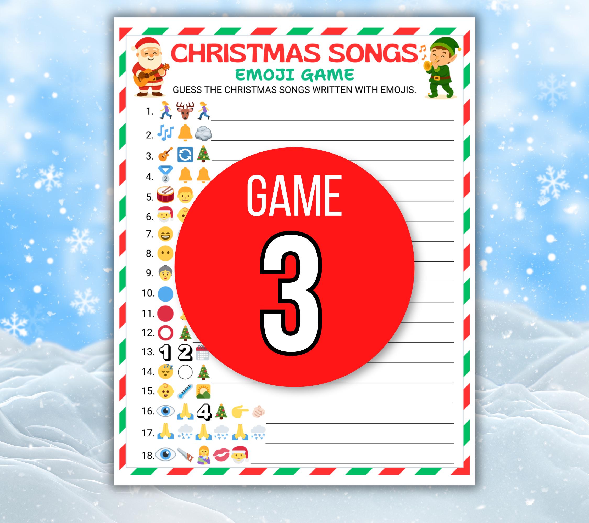 Christmas Emoji Game, Christmas Emoji Songs, Emoji Christmas Game ...