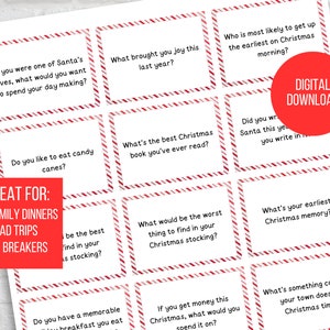120 Christmas Conversation Cards, Christmas Icebreaker Questions ...