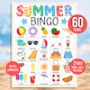 30 Beach Bingo Cards Printable Game, Beach Day Birthday Party Bingo ...