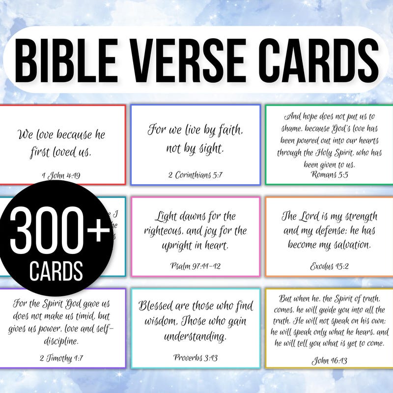 Scripture Cards - Etsy