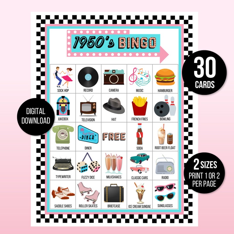 50s Party - Etsy
