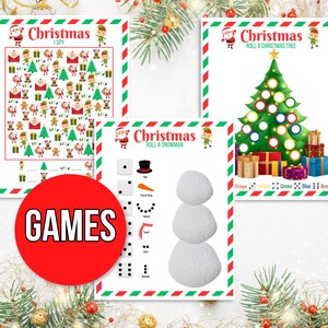 Christmas Game Bundle, 16 Printable Christmas Games, Christmas ...