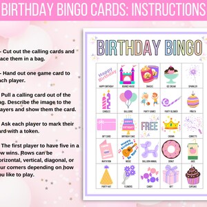 Birthday Bingo, 30 Birthday Bingo Cards, Birthday Party Game, Happy ...