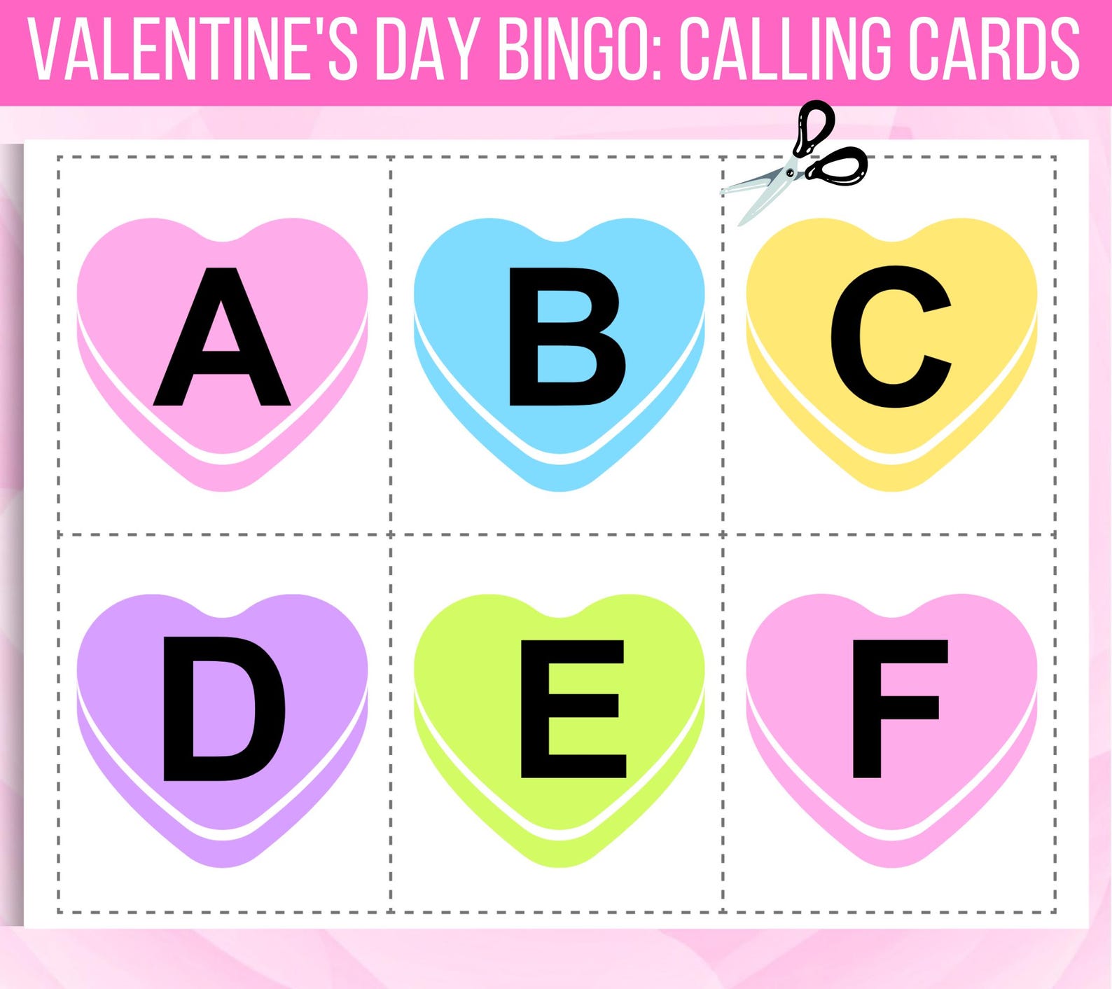 Valentine's Day Bingo Game for Kids: Instant Digital Download ...