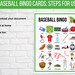 Baseball Bingo, 30 Unique Printable Baseball Bingo Cards, Baseball Game ...