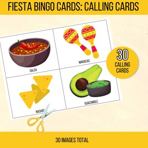 Fiesta Bingo, 30 Printable Fiesta Bingo Cards, Fiesta Activity for Kids ...