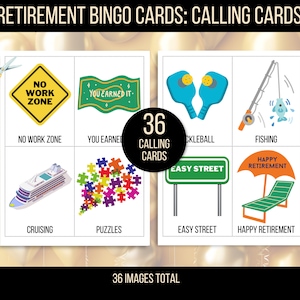 Retirement Bingo, 50 Retirement Bingo Cards, Retirement Activity ...