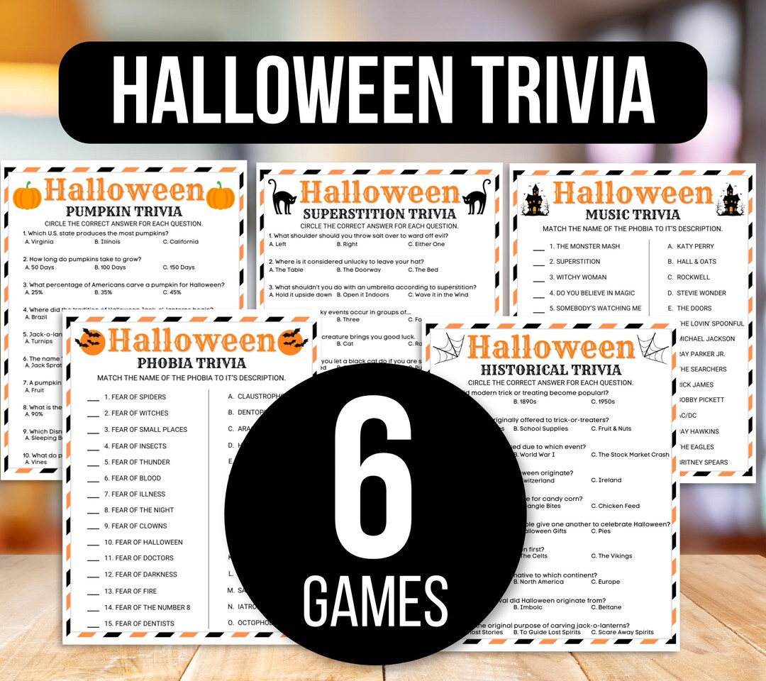 Halloween Trivia Games, Halloween Trivia Quizzes, Halloween Games ...