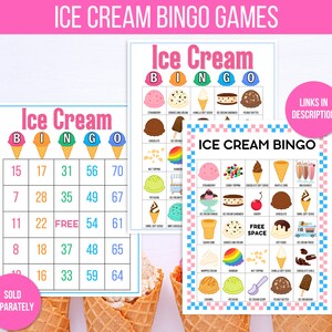 Ice Cream Trivia Game, Ice Cream Game, Ice Cream Social Game,ice Cream ...