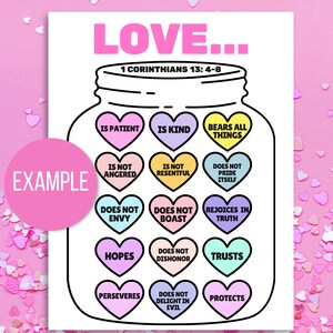 Valentine's Day Bible Coloring Page, God's Love Bible Verses Game, God ...