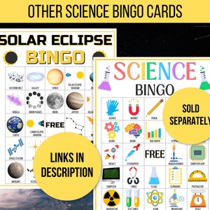 Outer Space Bingo, Solar System Bingo, Astronomy Bingo, 40 Printable ...