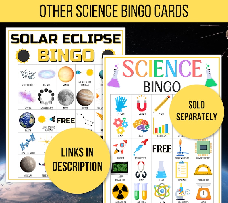 Outer Space Bingo, Solar System Bingo, Astronomy Bingo, 40 Printable ...